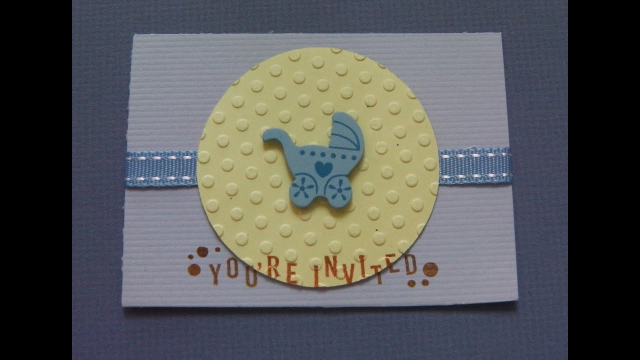 Card Making: Simple invitation - YouTube