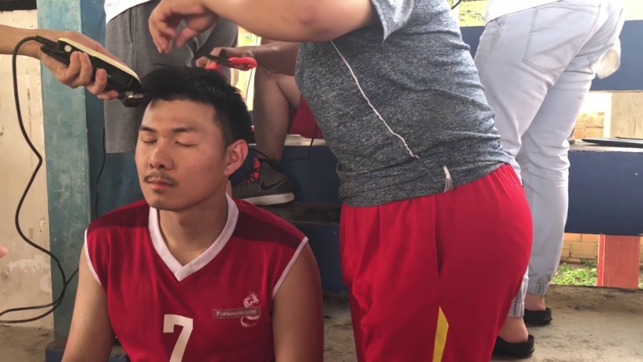 PORTMAN Dragons Shaved Head Challenge - YouTube