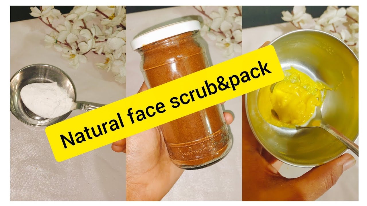 ఇంట్లోనే face pack & scrub ఇలా చేసుకోండి || chemical free face scrub ...