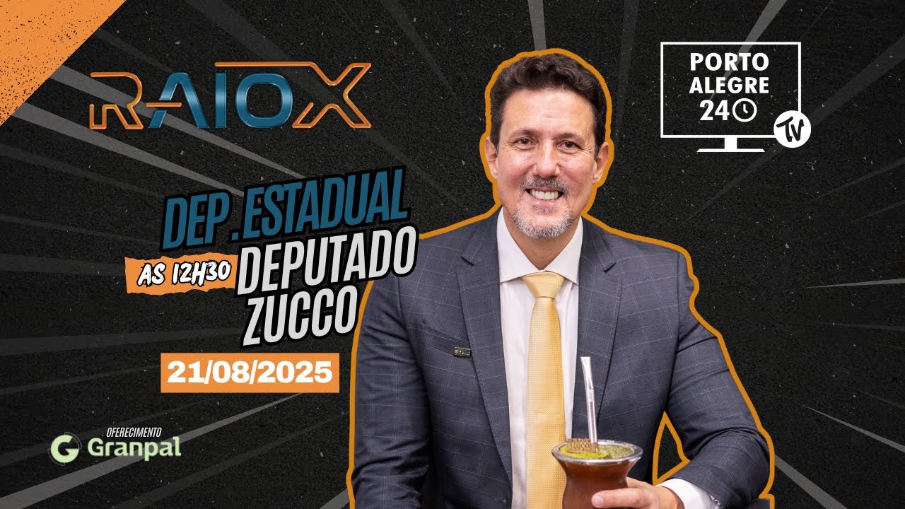 ENTREVISTA COM O DEPUTADO ESTADUAL DELEGADO ZUCCO - RAIO X - 21/08/2025 ...