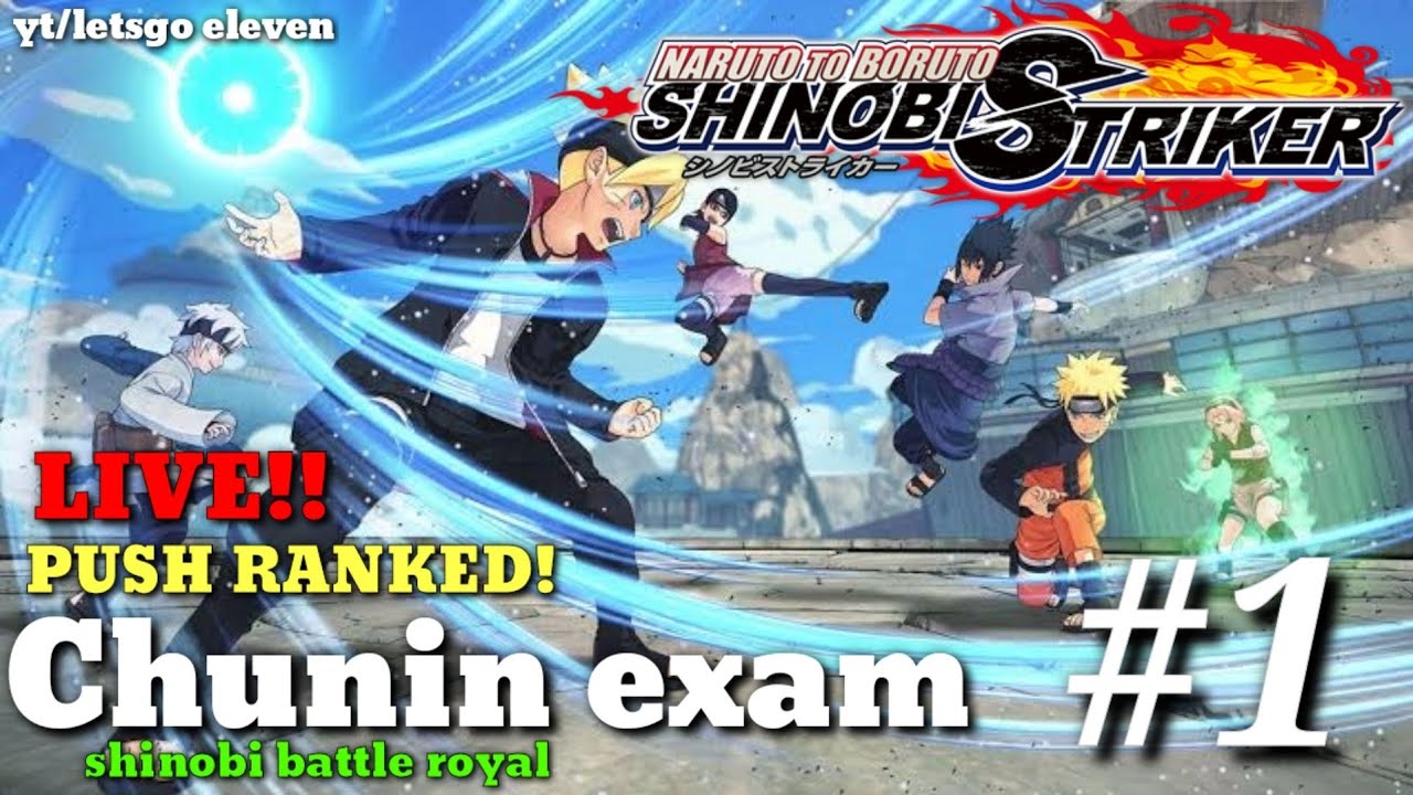 Sarada uchiha push ranked chunin exam battle royal #1 | Naruto to ...