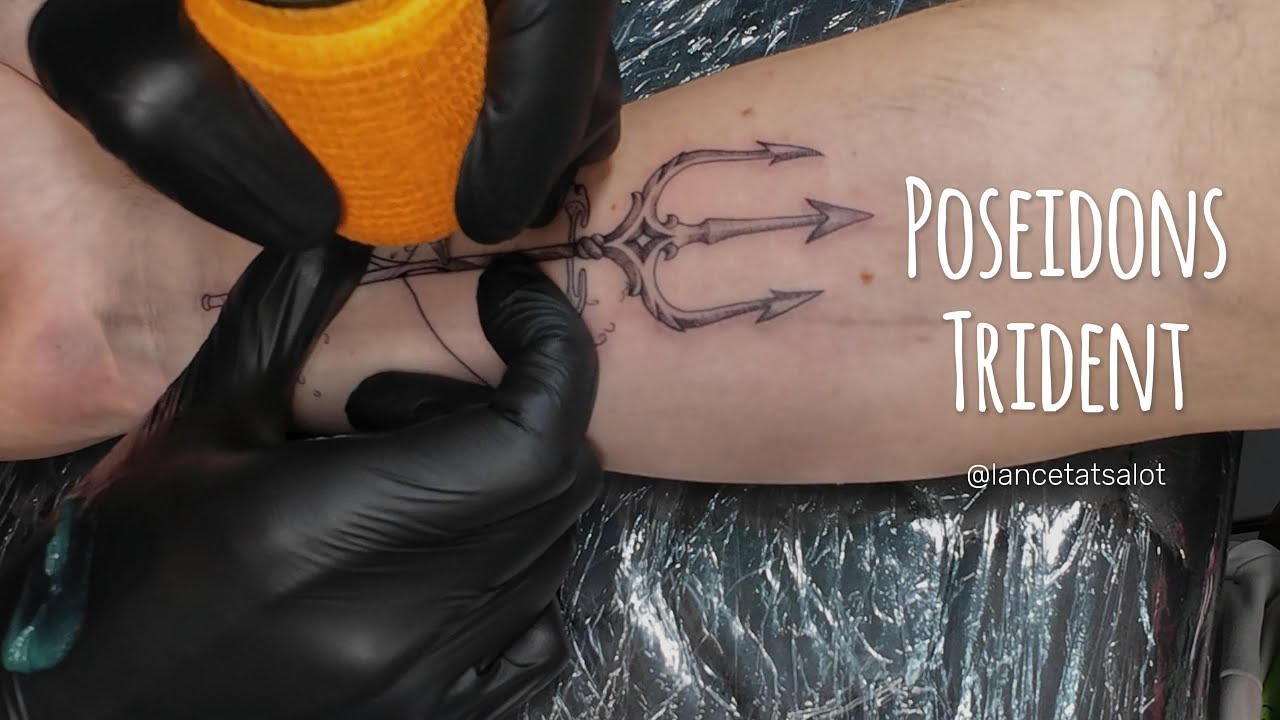 Poseidon's Trident Tattoo - YouTube