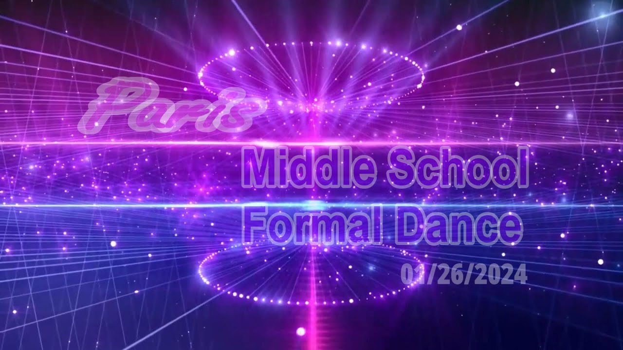 Paris Middle School Formal Dance - YouTube