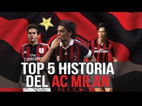 TOP 5 FUTBOLISTAS DE LA HISTORIA AC MILAN I Con CAMPEONES - YouTube