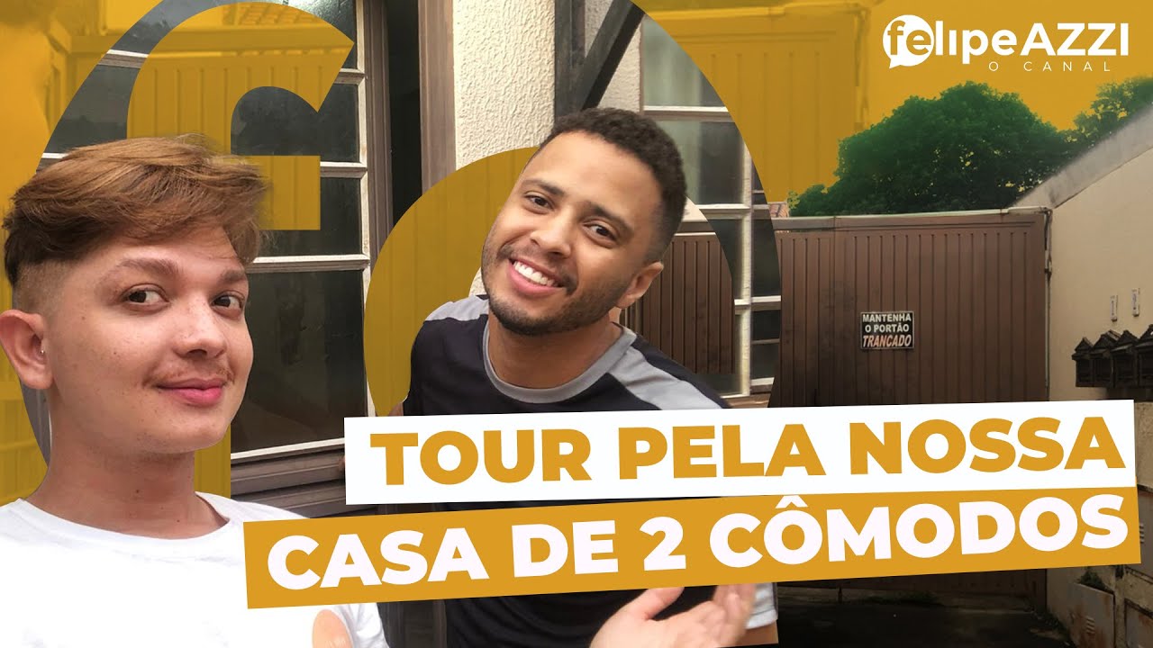 TOUR PELA NOSSA CASA DE 2 CÔMODOS | FELIPE AZZI - YouTube