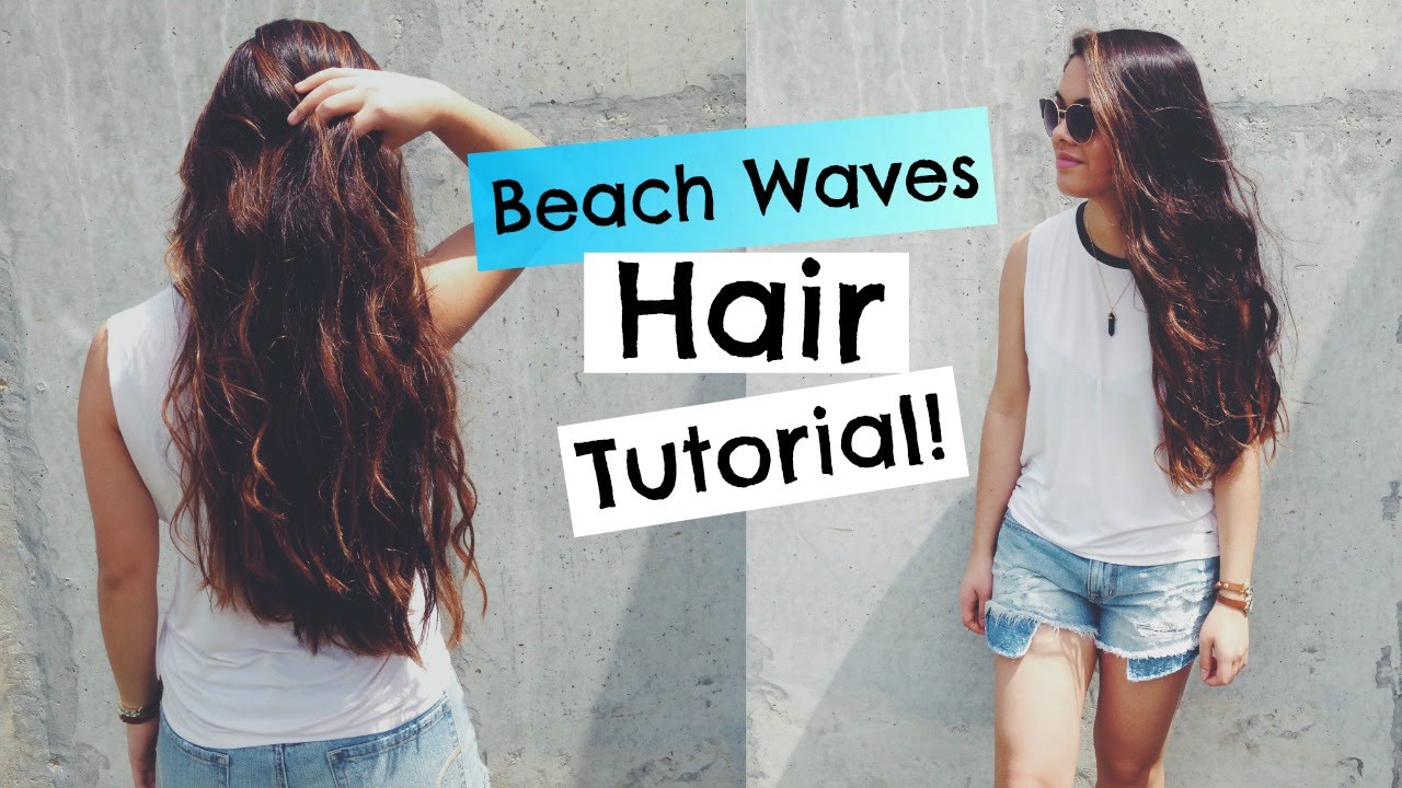 Beach Waves Hair Tutorial // Spring and Summer - YouTube