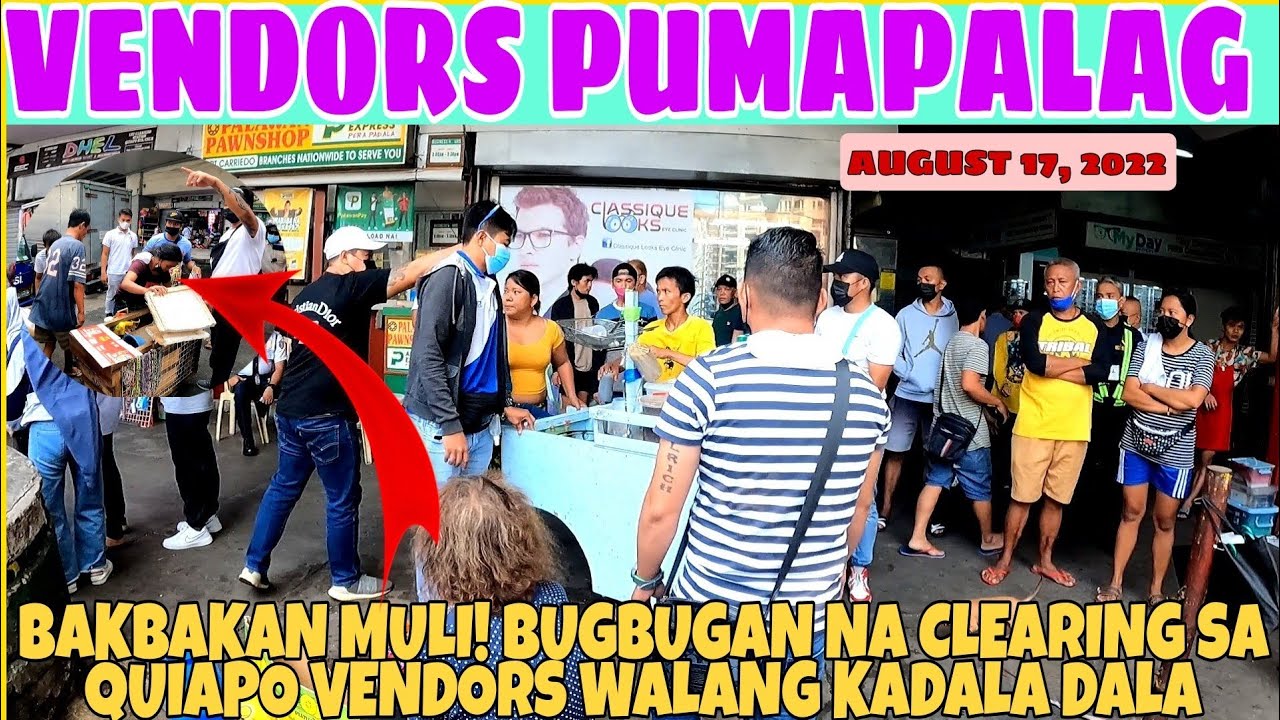BAKBAKAN MULI! BUGBUGAN NA CLEARING SA QUIAPO VENDORS WALANG KADALA ...