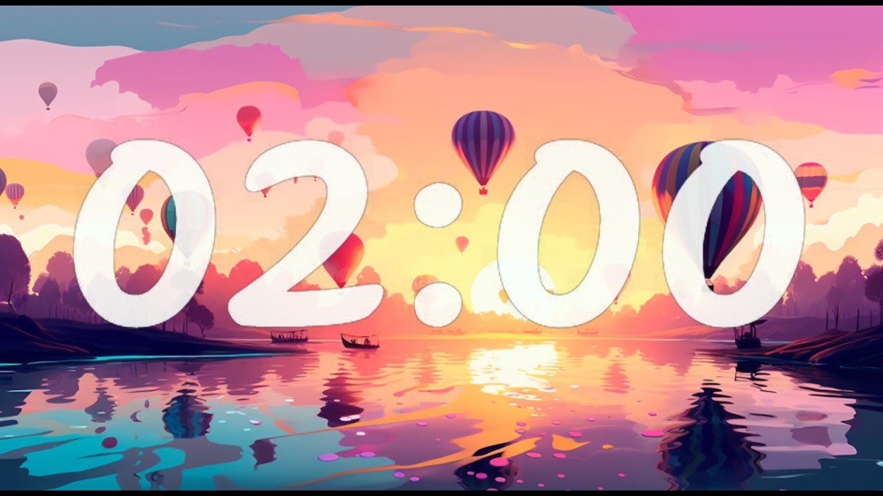 2 Minute Timer Hot Air Balloons - YouTube