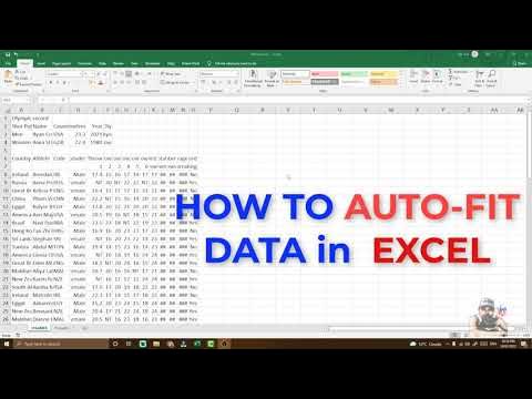 How to AUTO FIT data in Excel (A quick video tutorial) - YouTube