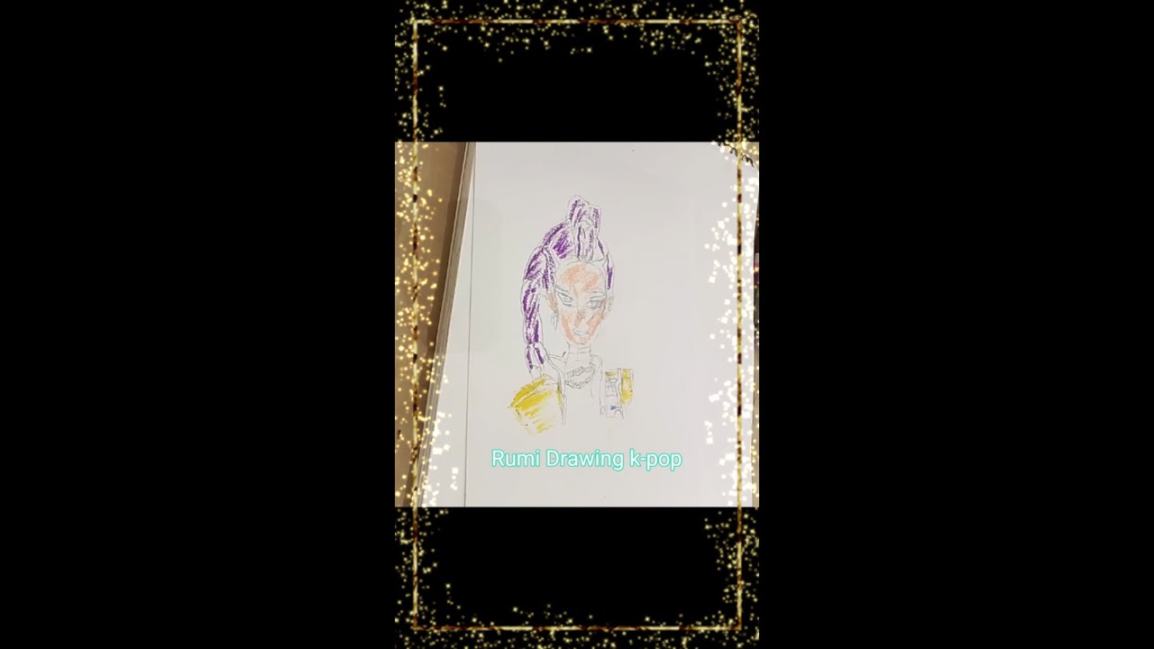 Rumi Drawing from k pop | How to Draw Rumi Huntrix from K-pop Demon ...