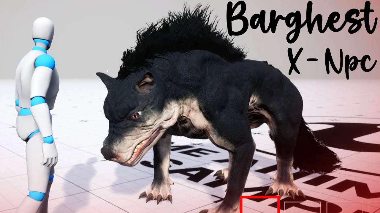 X - Game Animation Sample | Npc Barghest - YouTube