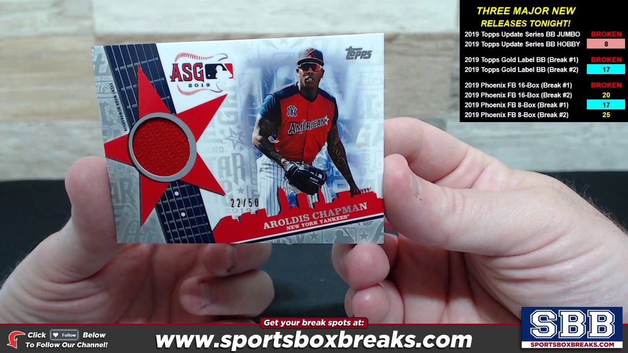 2019 Topps Update Series Baseball Jumbo (Case Break #1) - Hit Recap ...
