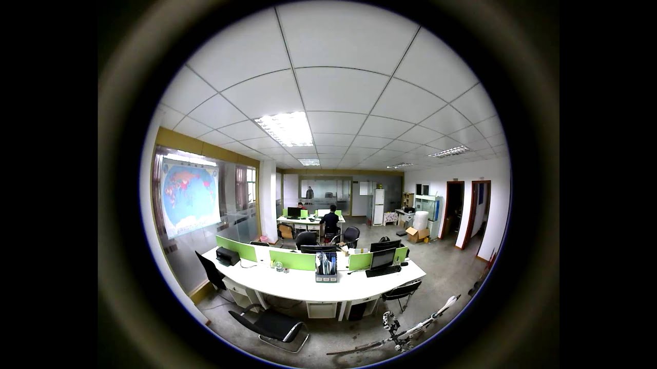 Cube 360 Panorama Action Camera Sample Footage (stick to the office ...