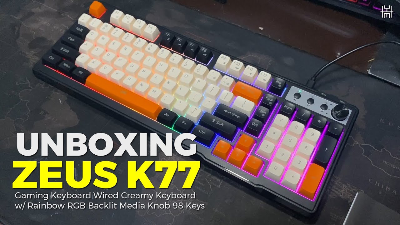 UNBOXING ZEUS K77 Gaming Keyboard - YouTube