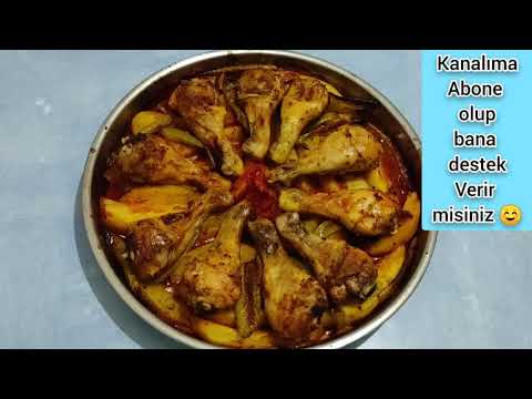 Fırında nefis👍patatesli tavuk yemeği parmaklarınıza dikkat😋 💯