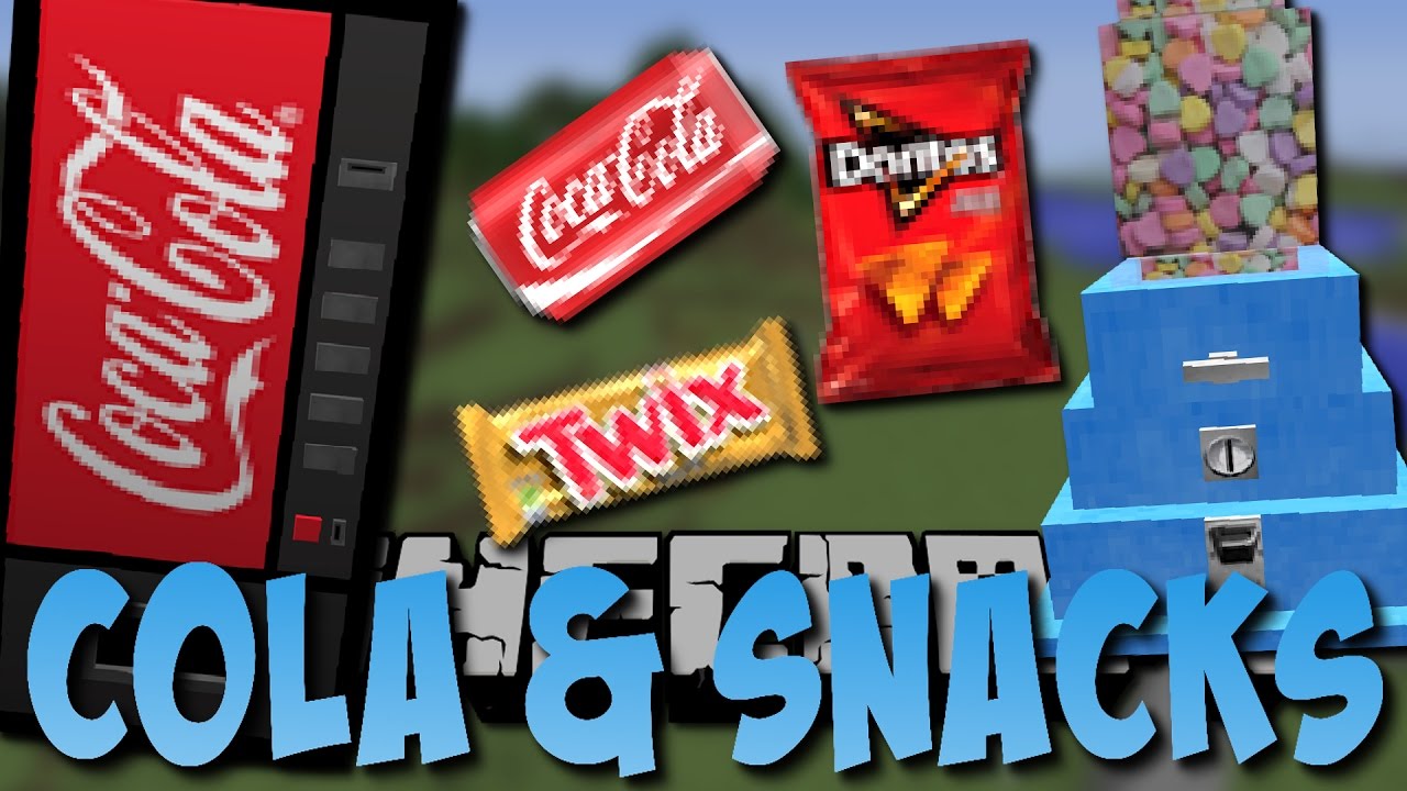 Minecraft COLA & SNACKS MOD (Cola, Pepsi, Süßigkeiten und mehr ...