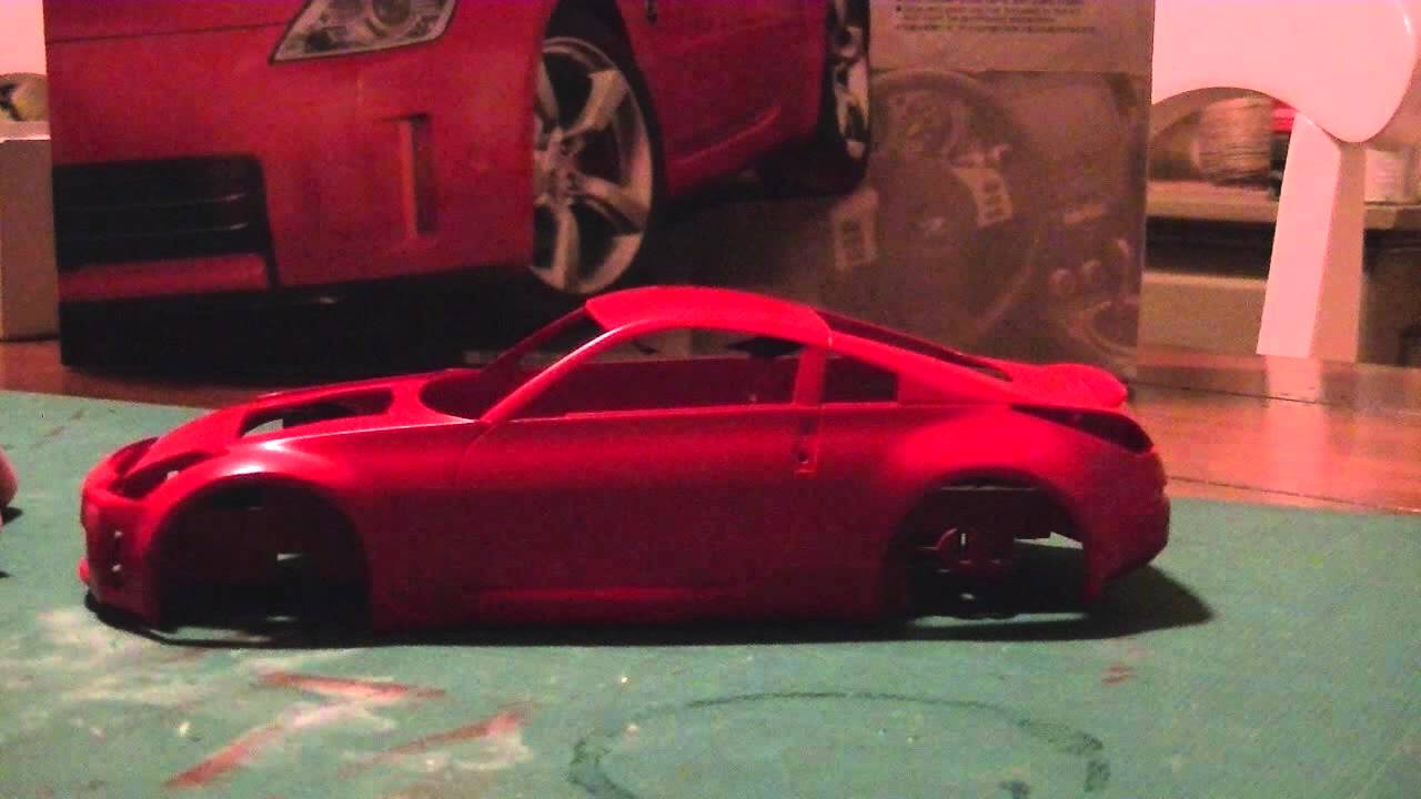 Aoshima Nissan 350Z Build up Part 2 - YouTube