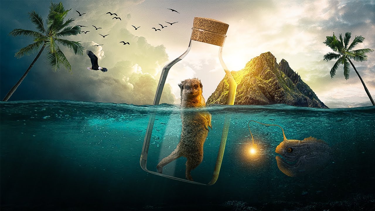 Its Cool Bottle Digital Art Photoshop Manipulation Tutorial - YouTube