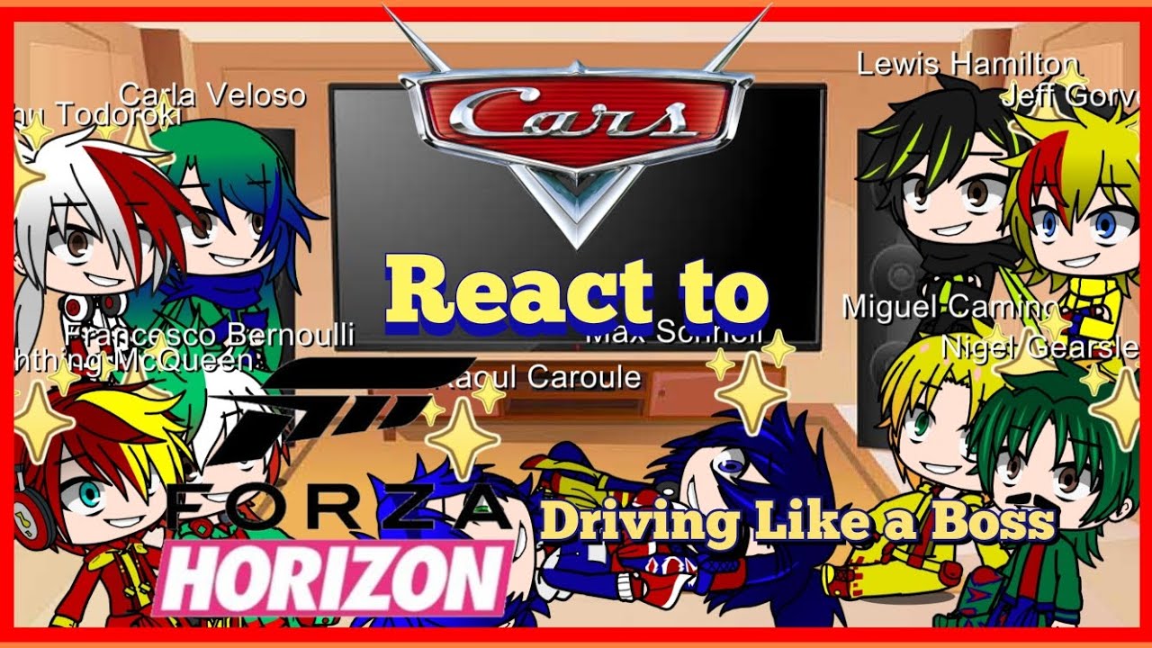 Pixar Cars (WGP Racers) React to Real Cars (Forza Horizon Driving Like ...