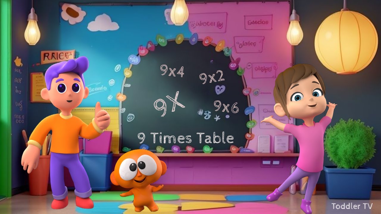 The 9 Times Table Mastering Multiplication For Kids YouTube