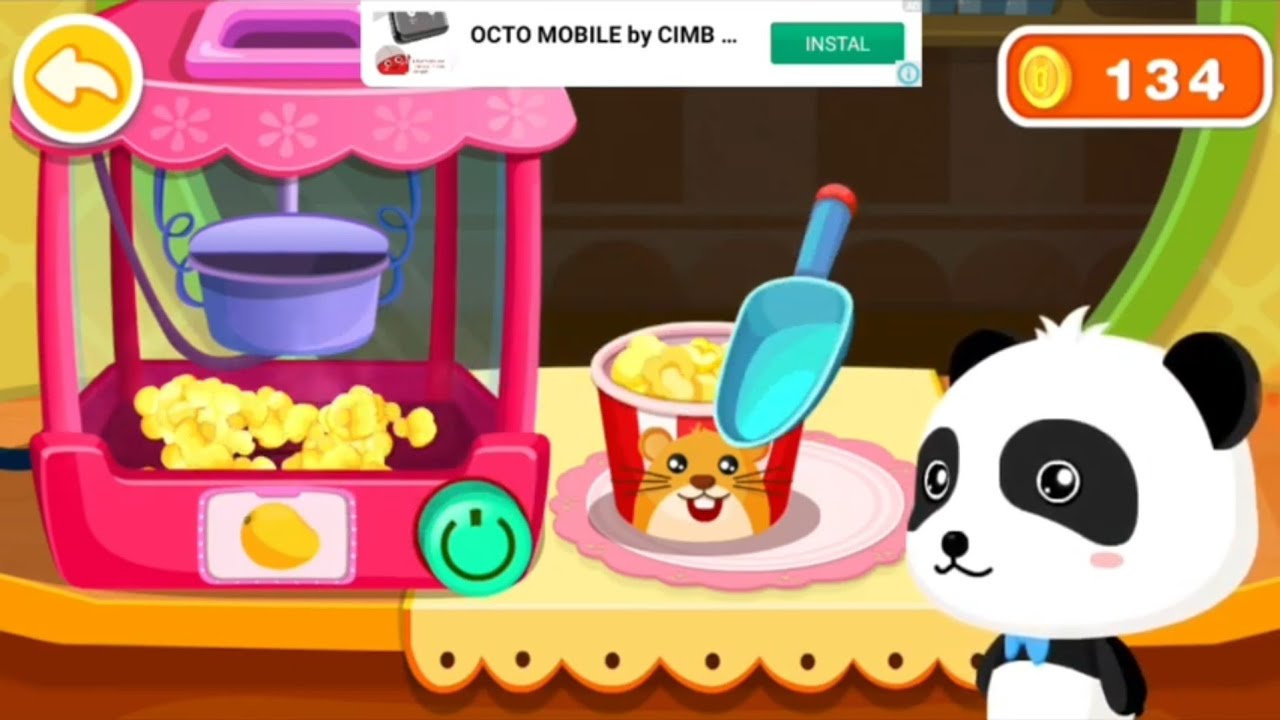 Babybus. Karnival bayi panda. Makan popcorn - YouTube