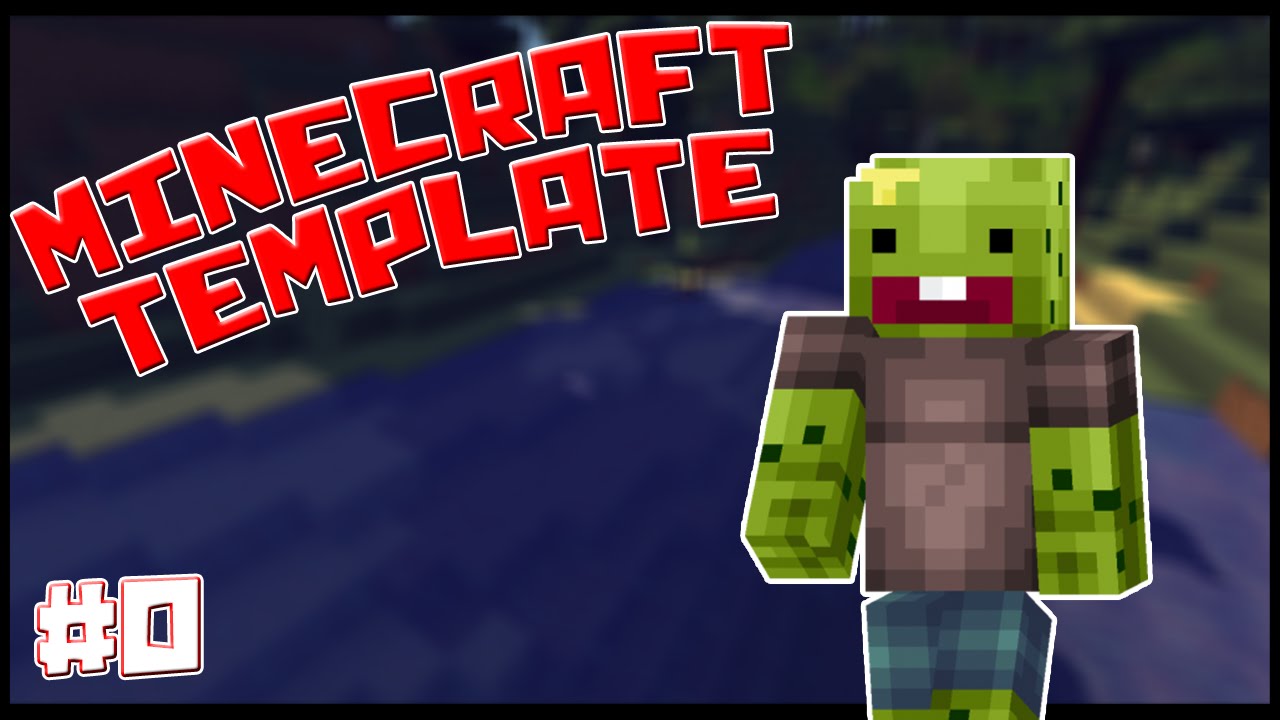 FREE Minecraft Thumbnail Template - Made by Me! (Speed Creation) - YouTube