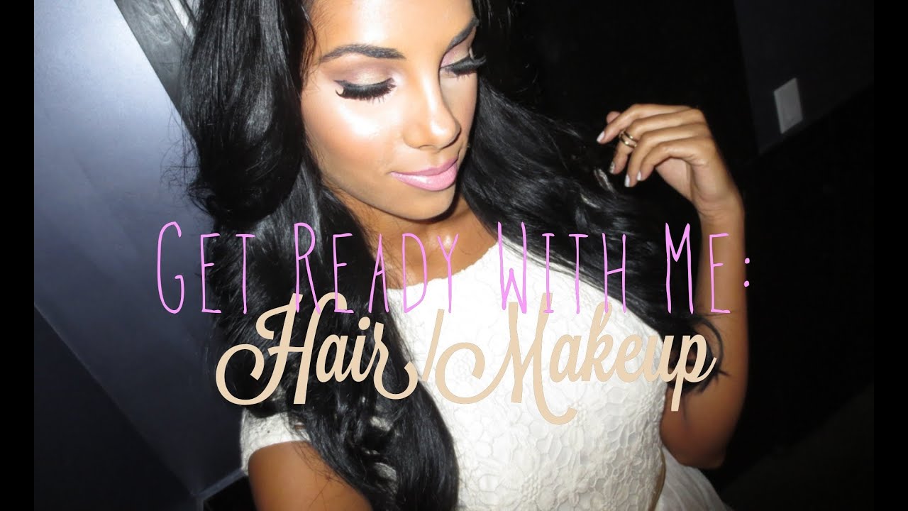 Get Ready With Me: Night time event (Hair & Makeup) ♥ - YouTube