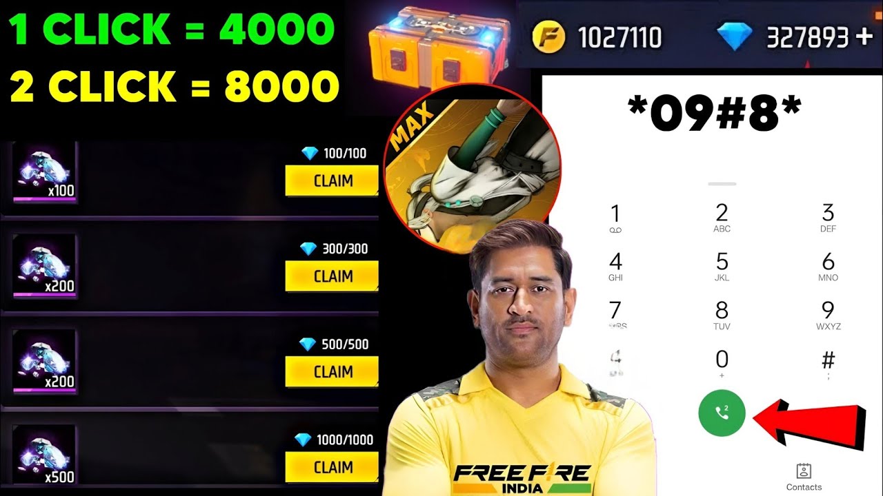 FREE ₹1000 Google Redeem Code 🔥 Unlimited Redeem Code Free Fire Max 🔥 ...