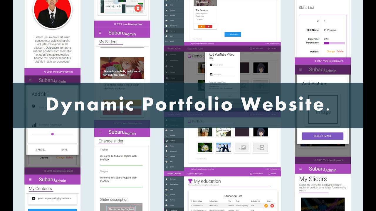 Demo Dynamic Portfolio Website [PieceX] - YouTube