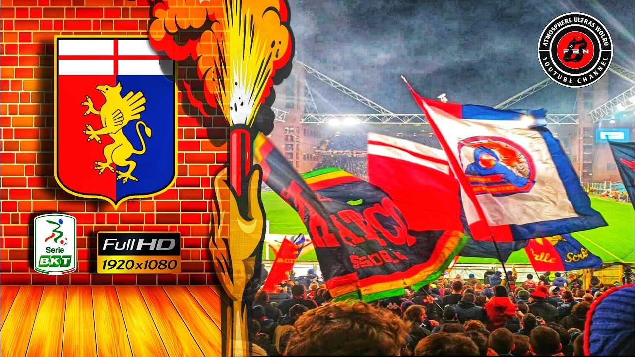 🔴🔵 FC GENOA FANS SPECTACULAR ATMOSPHERE • Serie B • Genoa vs Venezia 1 ...