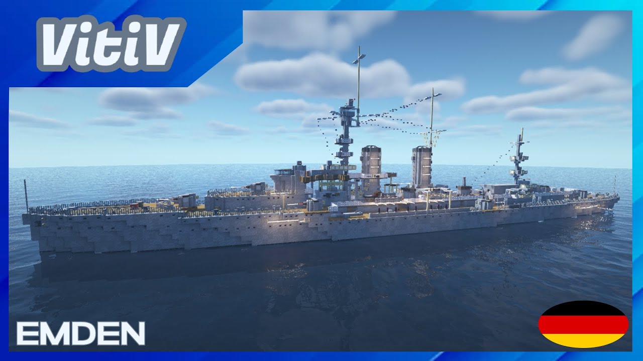 KMS Emden - Emden-class Light Cruiser - Minecraft - YouTube