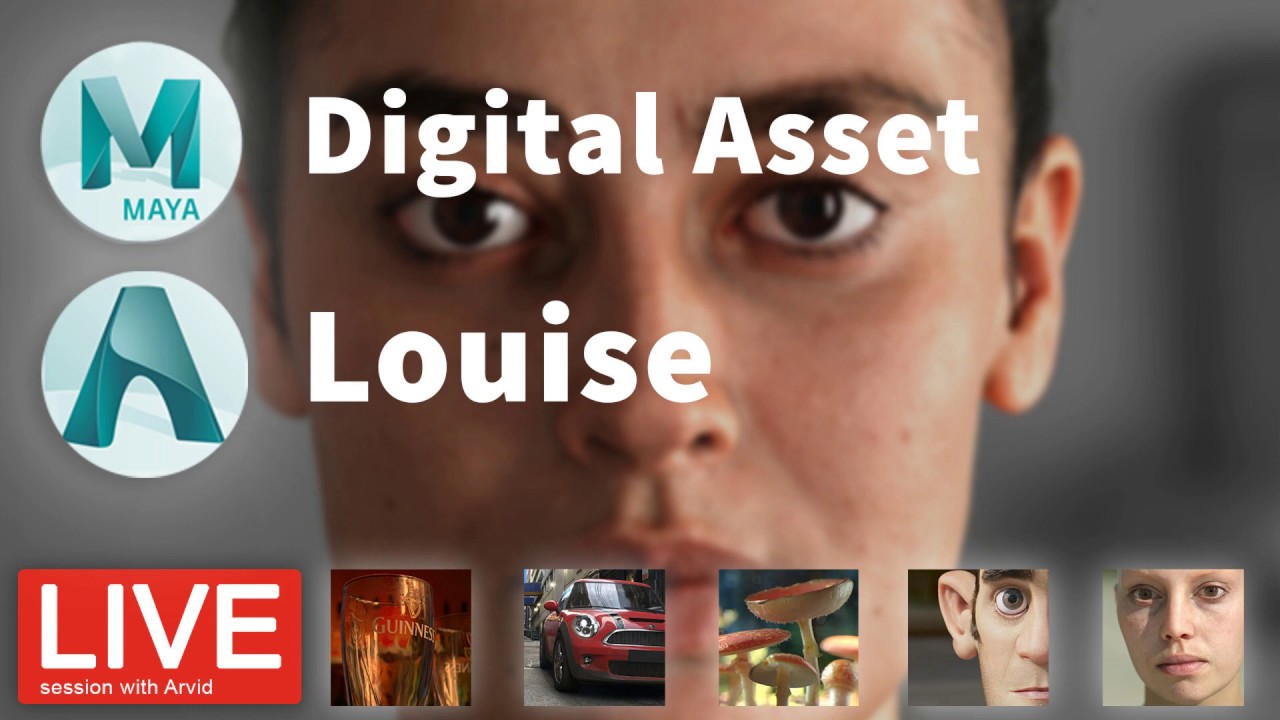 Digital Asset Louise - Texture, Lookdev, Lighting - YouTube