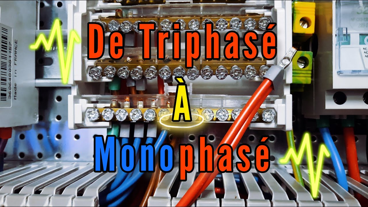 Astuce 3 : De triphasé à monophasé "électricité" - YouTube