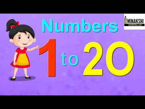 NUMBERS 1-20 FOR PRESCHOOL KIDS - YouTube