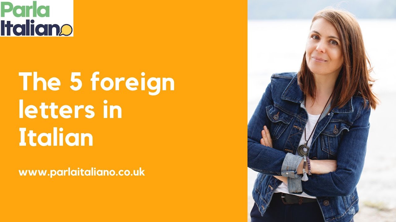 The foreign letters in Italian - YouTube