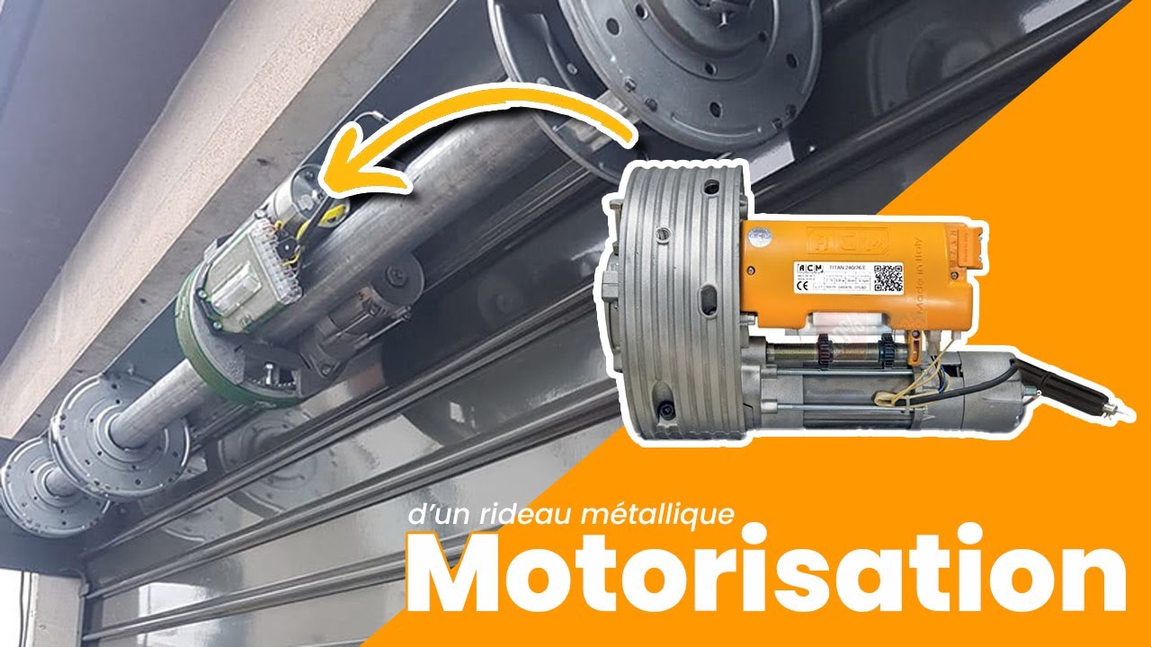 Rideau métallique électrique - YouTube