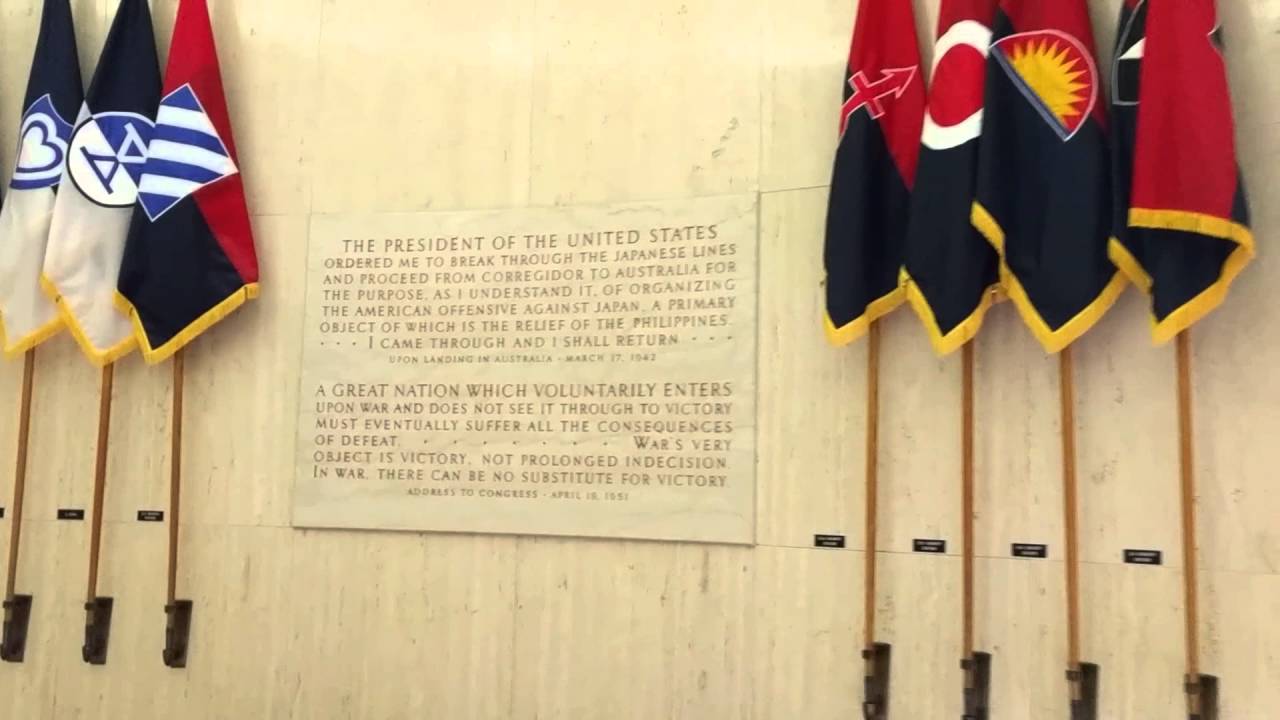 General Douglas MacArthur's tomb/burial site - YouTube