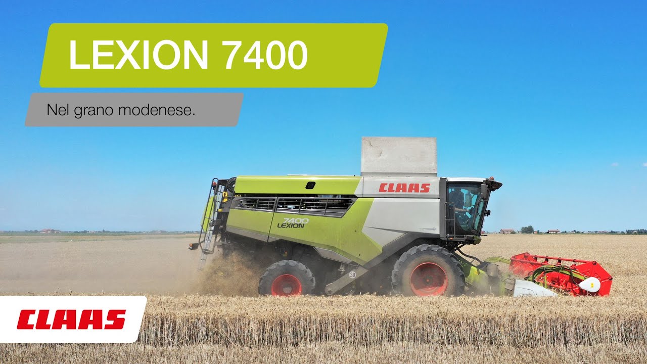 CLAAS In Campo 2020 - LEXION 7400 nel grano modenese - YouTube