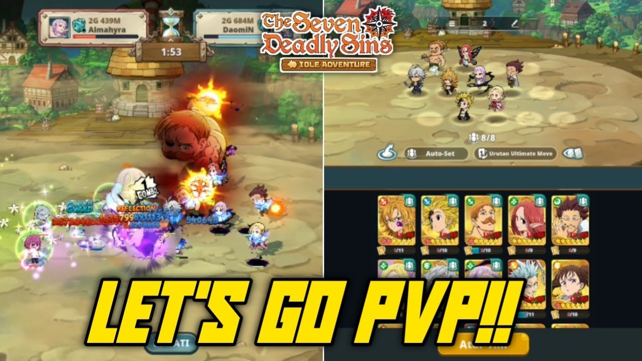 Saatnya Bermain pvp!! 7ds Idle Adventure - YouTube