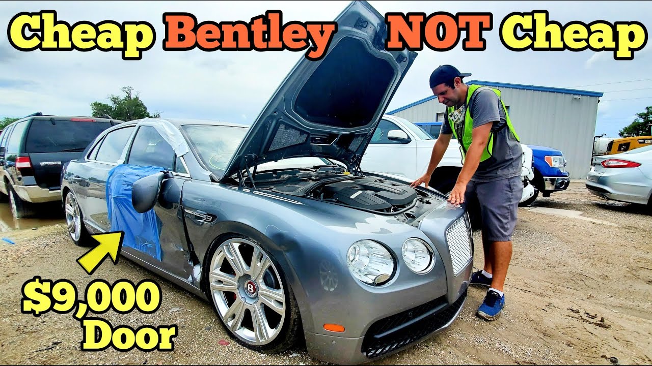 A Cheap Wrecked Bentley TWIN TURBO Showed Up at the Auction! Here's how ...