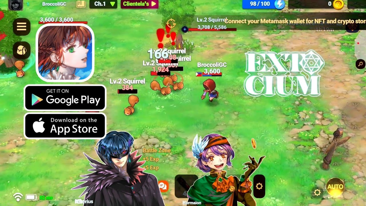 EXTOCIUM gameplay - New NFT Openworld MMORPG game android iOS - YouTube