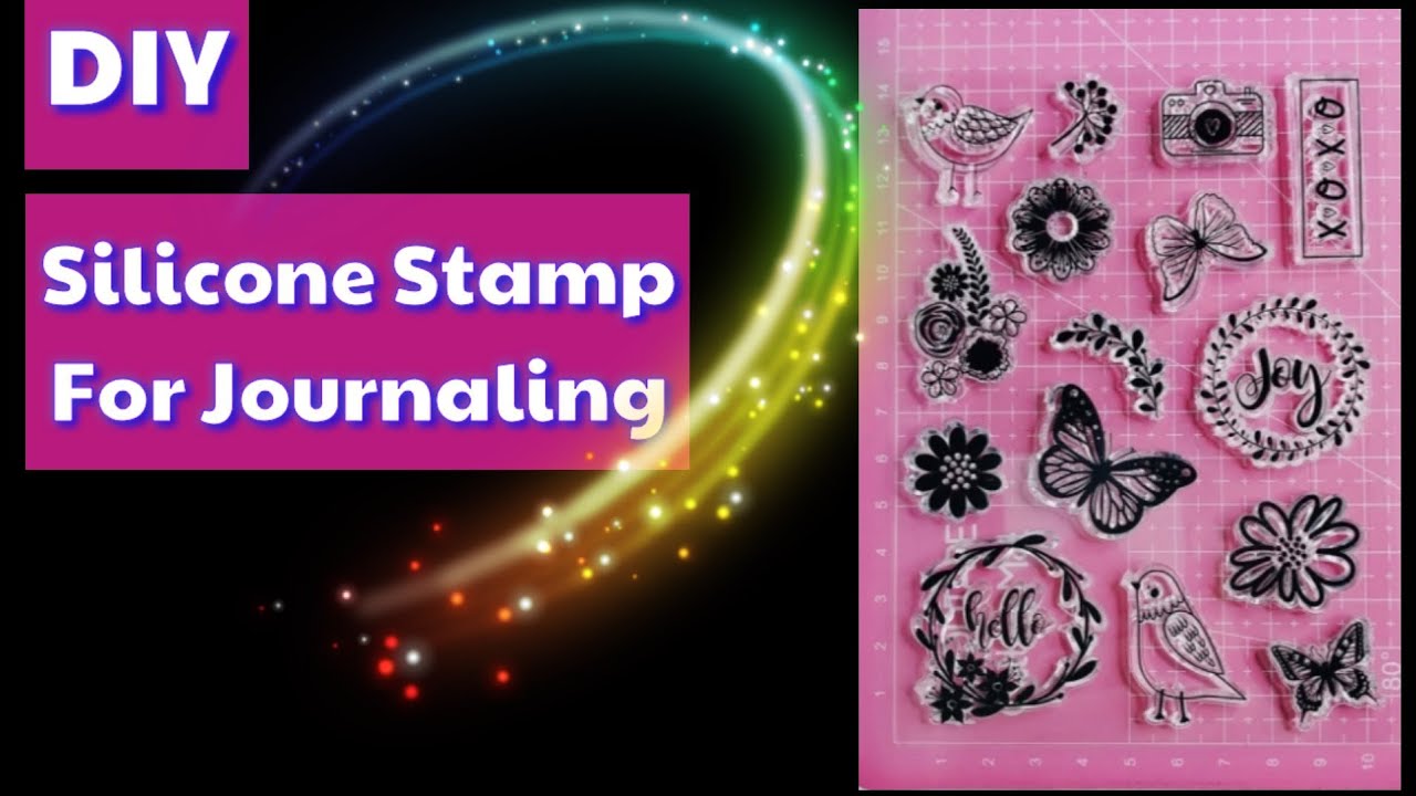 Homemade silicone stamp set|How to make silicone stamp set|DIY silicone ...