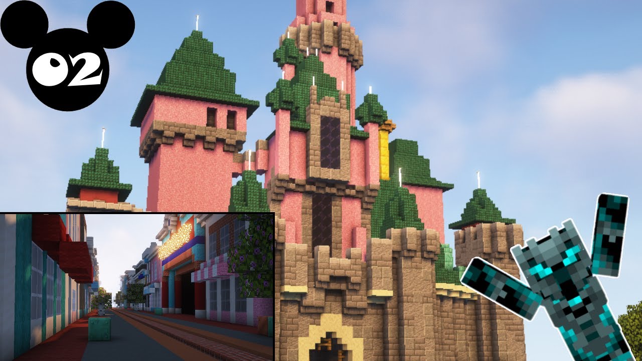 How I Built the Disneyland Castle in Minecraft... - YouTube