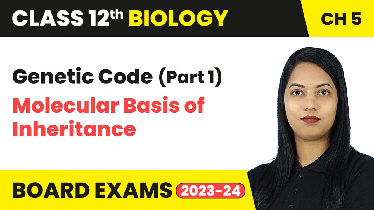 Genetic Code (Part 1) - Molecular Basis of Inheritance | Class 12th ...