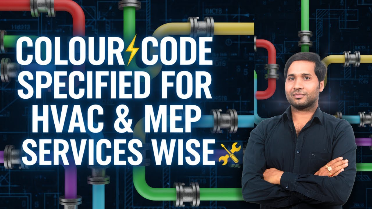 Colour Code Specified for HVAC & MEP Services wise | Mildcozy - YouTube