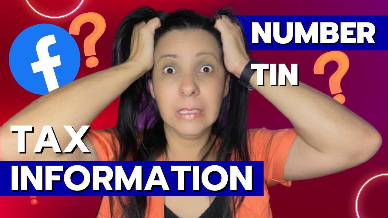 O QUE É TAX INFORMATION E TIN DO FACEBOOK MONETIZAÇAO | Passo a Passo ...