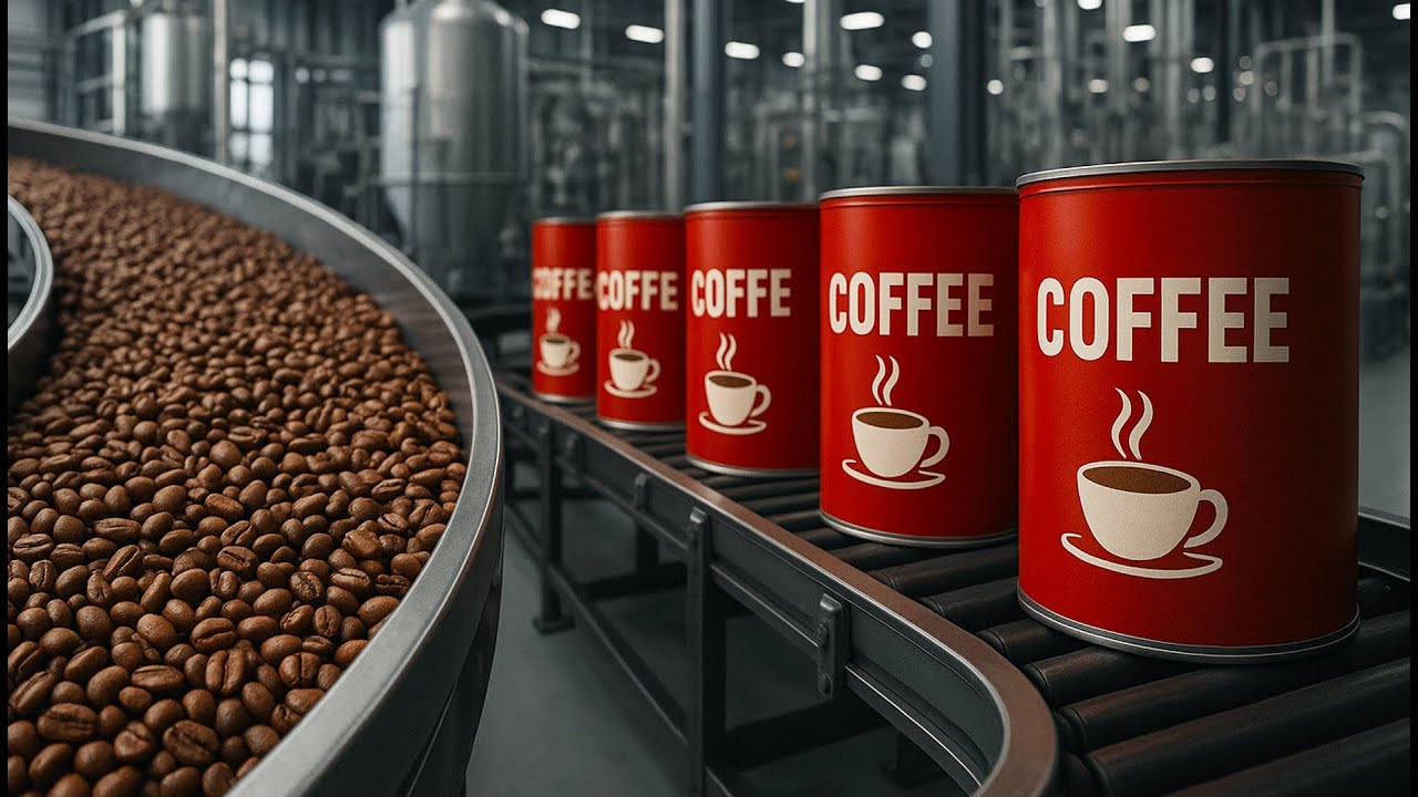 How Instant Coffee Is Made In Factory - YouTube