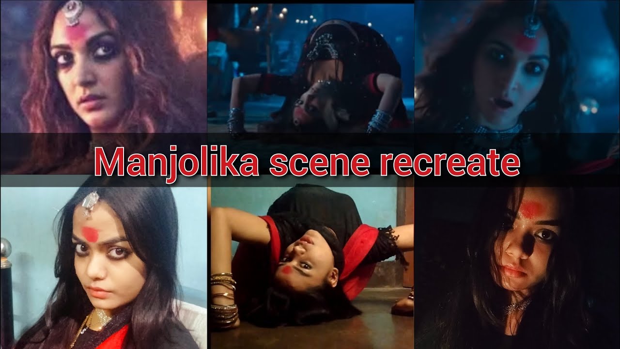 Manjolika scene recreate|| bhool bhulaiyaa 2 || Kiara advani - YouTube