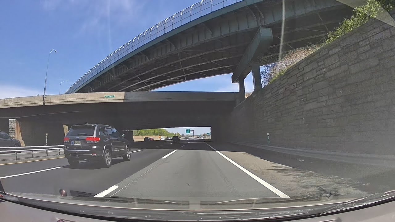 (5) New Jersey Turnpike --Exit 9 to Exit 11-- northbound (cars-buses ...