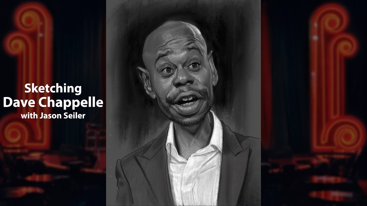 Sketching Dave Chappelle with Jason Seiler - YouTube